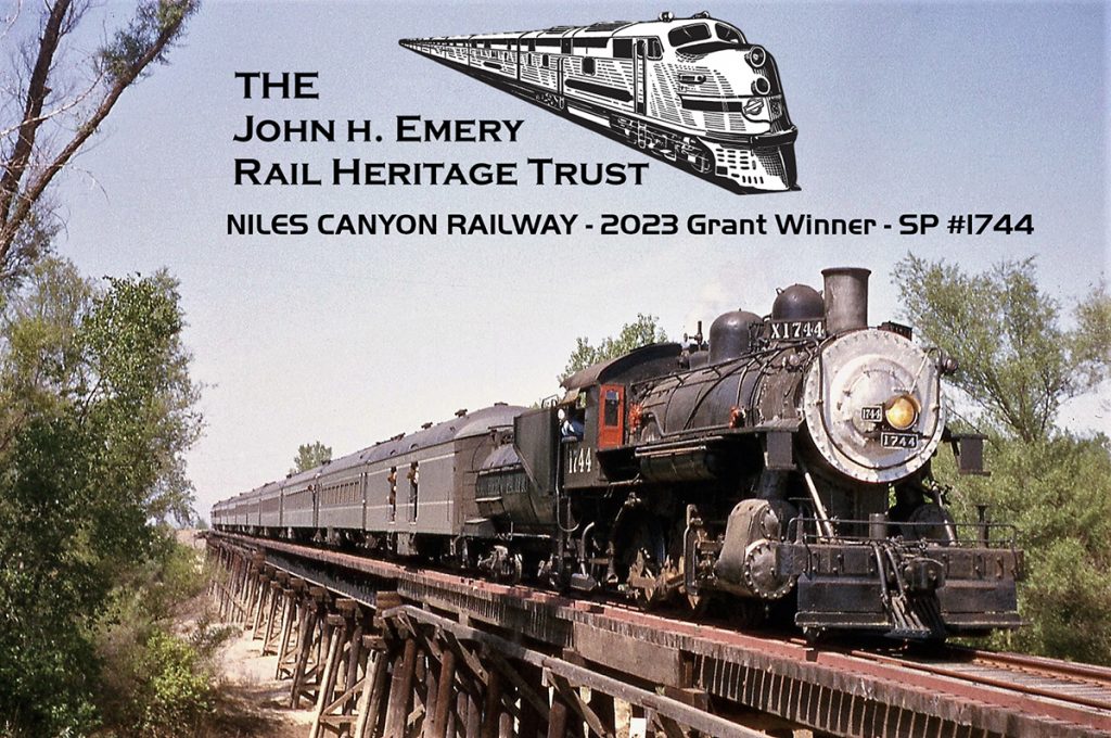 SP #1744 receives 2023 John H. Emery Rail Heritage Trust Grant | Niles ...
